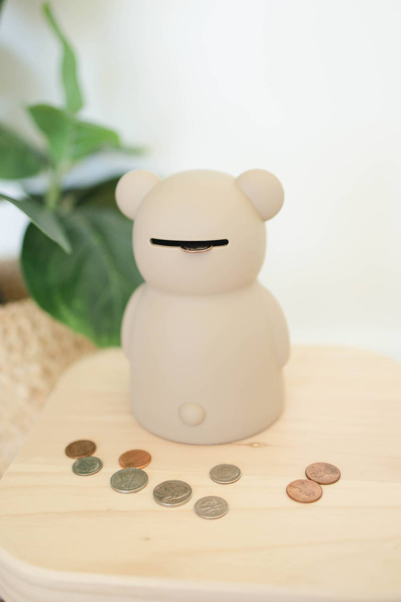 Teddy Bear Money Bank – Three Little Tots