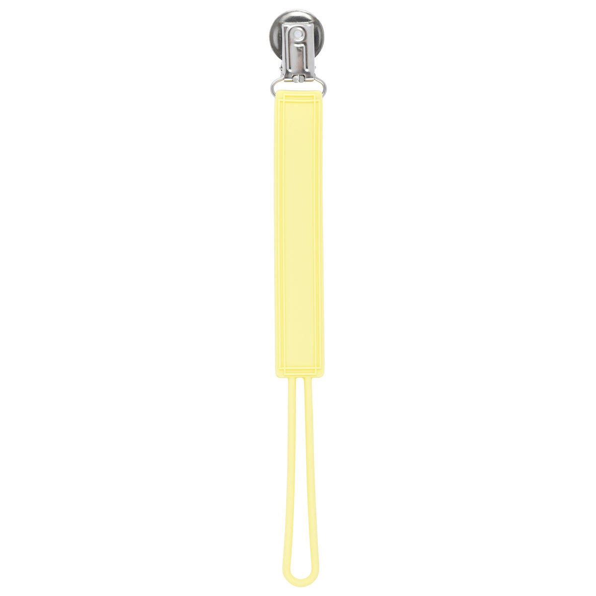 Baby Yellow All Silicone Modern Pacifier Clip – Three Little Tots
