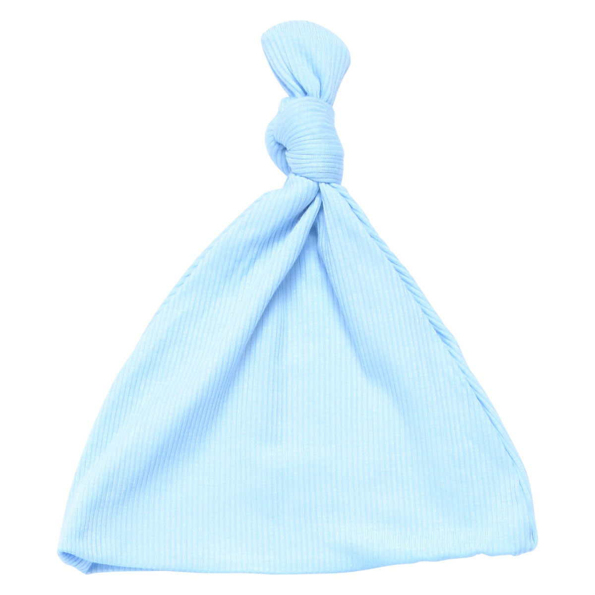 Baby Blue Ribbed Hat – Three Little Tots