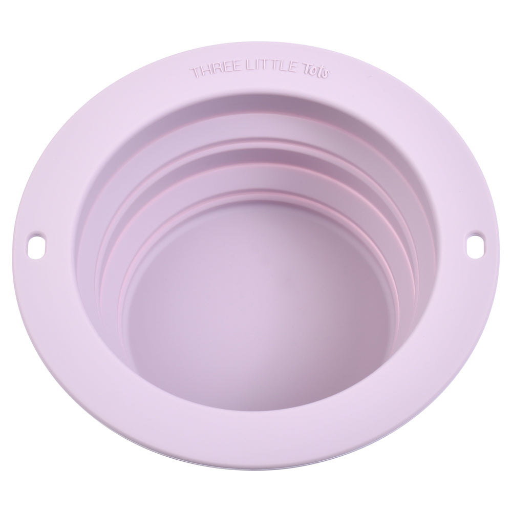 Lilac Collapsible Bowl for Travel or Home – Three Little Tots