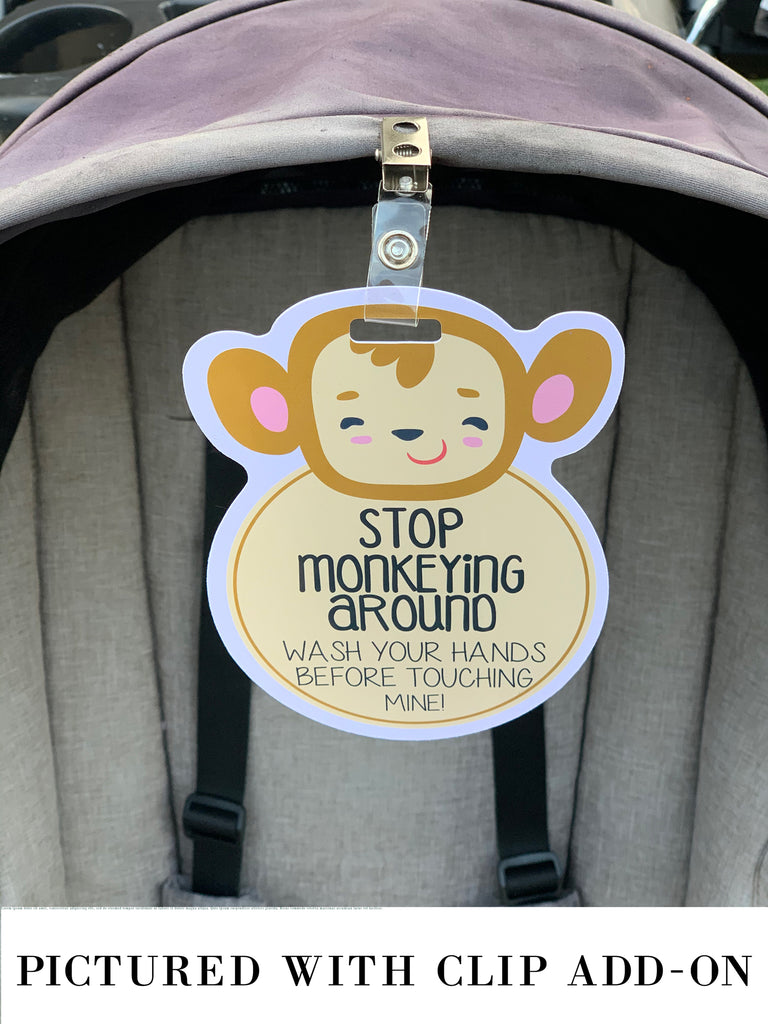 Don't touch my baby Car Seat Sign – Three Little Tots