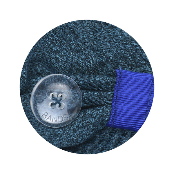 Ocean Blue Nurse Headband with a button – Three Little Tots