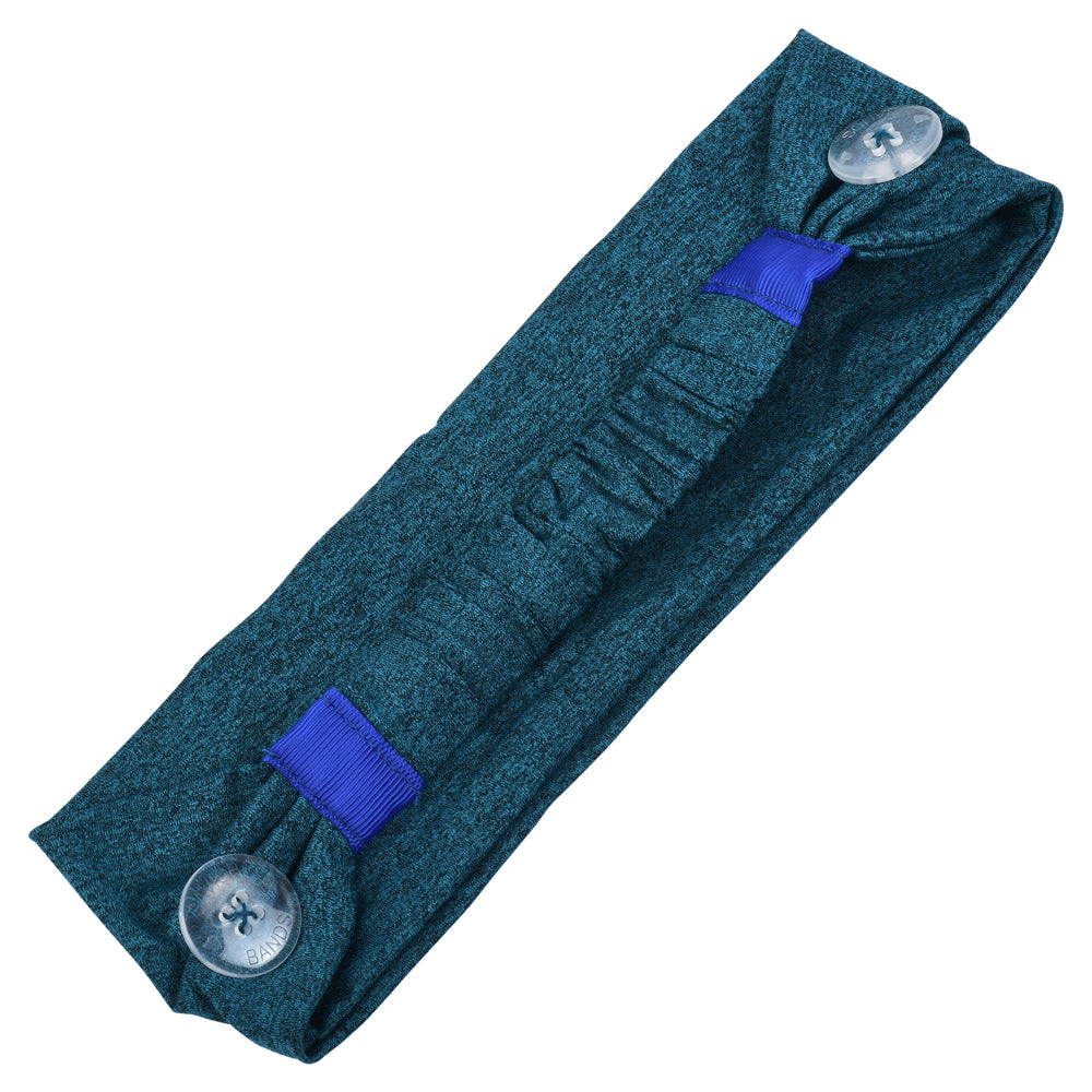 Ocean Blue Nurse Headband with a button – Three Little Tots